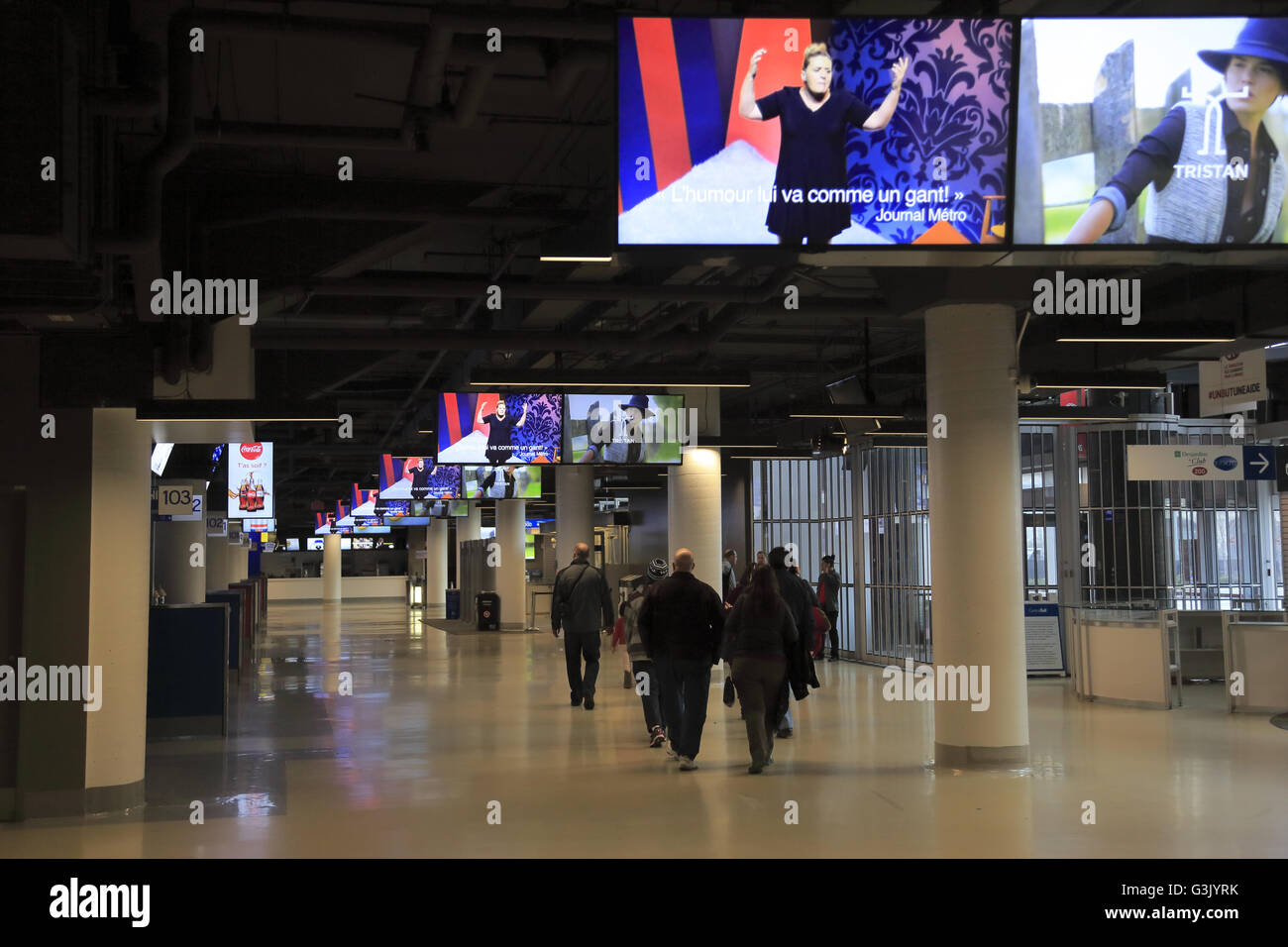 Interior view of Centre Bell aka Bell Center home of National Hockey ...