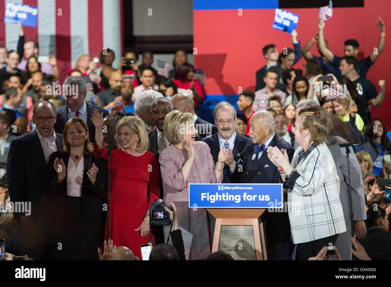New York City, United States. 19th Apr, 2016. Hillary Clinton at the ...