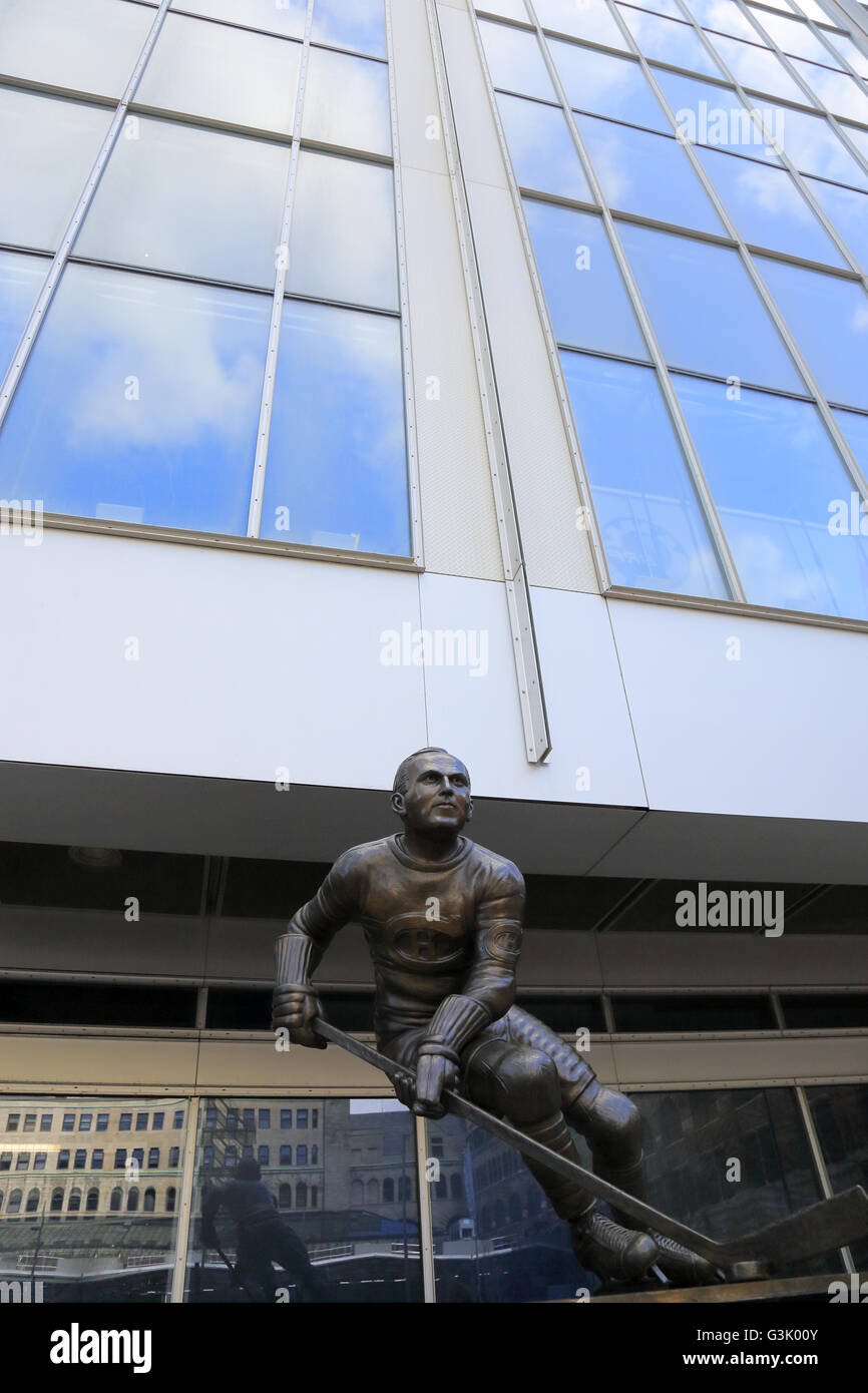 The statues of famous Ice hockey players of National Hockey League's ...