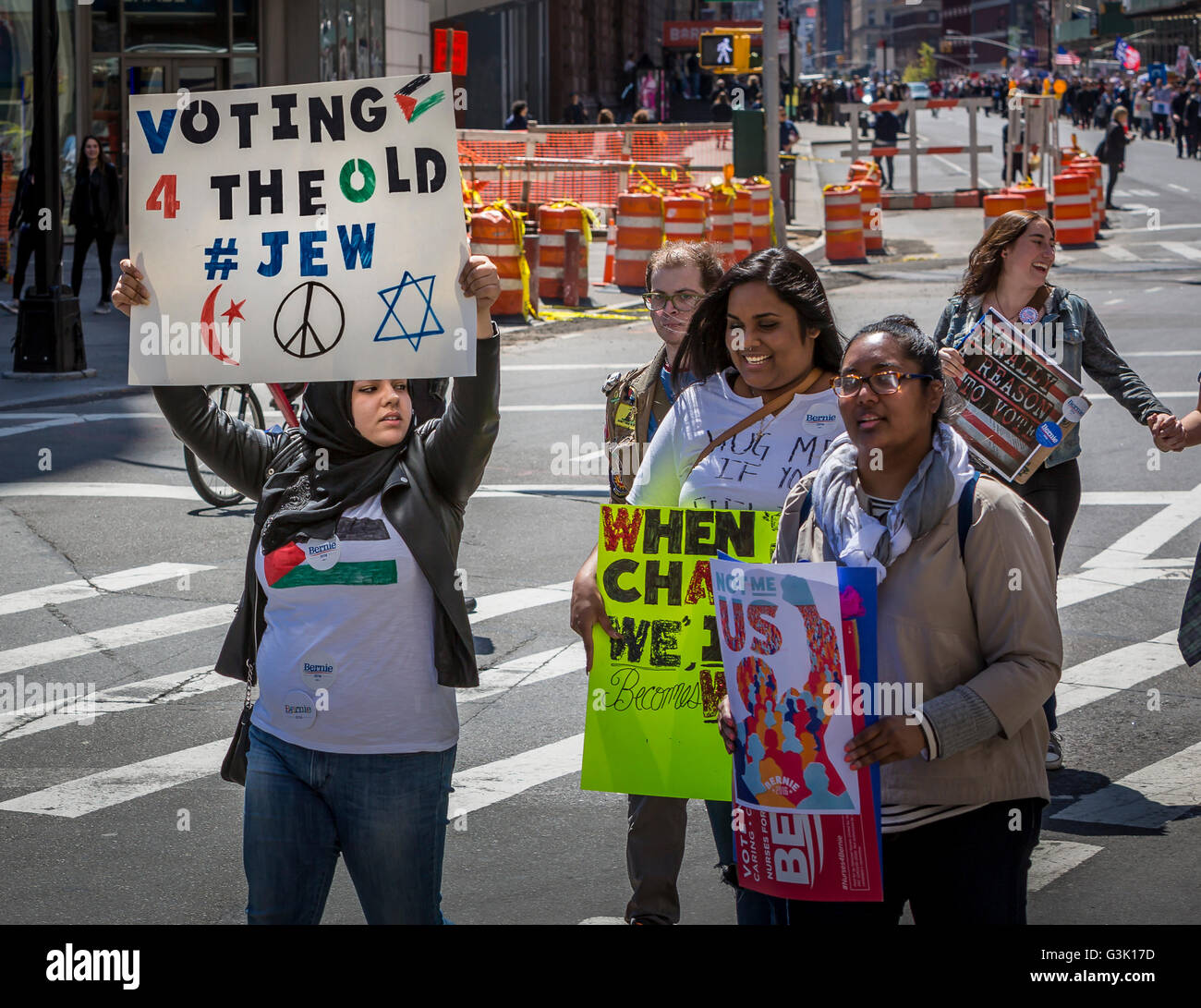 New York, United States. 16th Apr, 2016. Thousands marched in NYC from ...