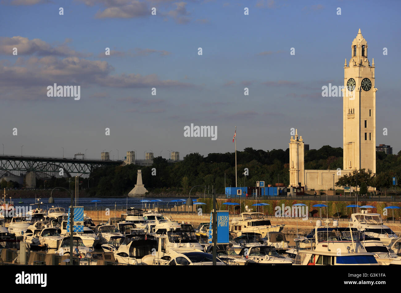 Montreal Clock Tower aka Sailors' Memorial Clock in Old Port of ...