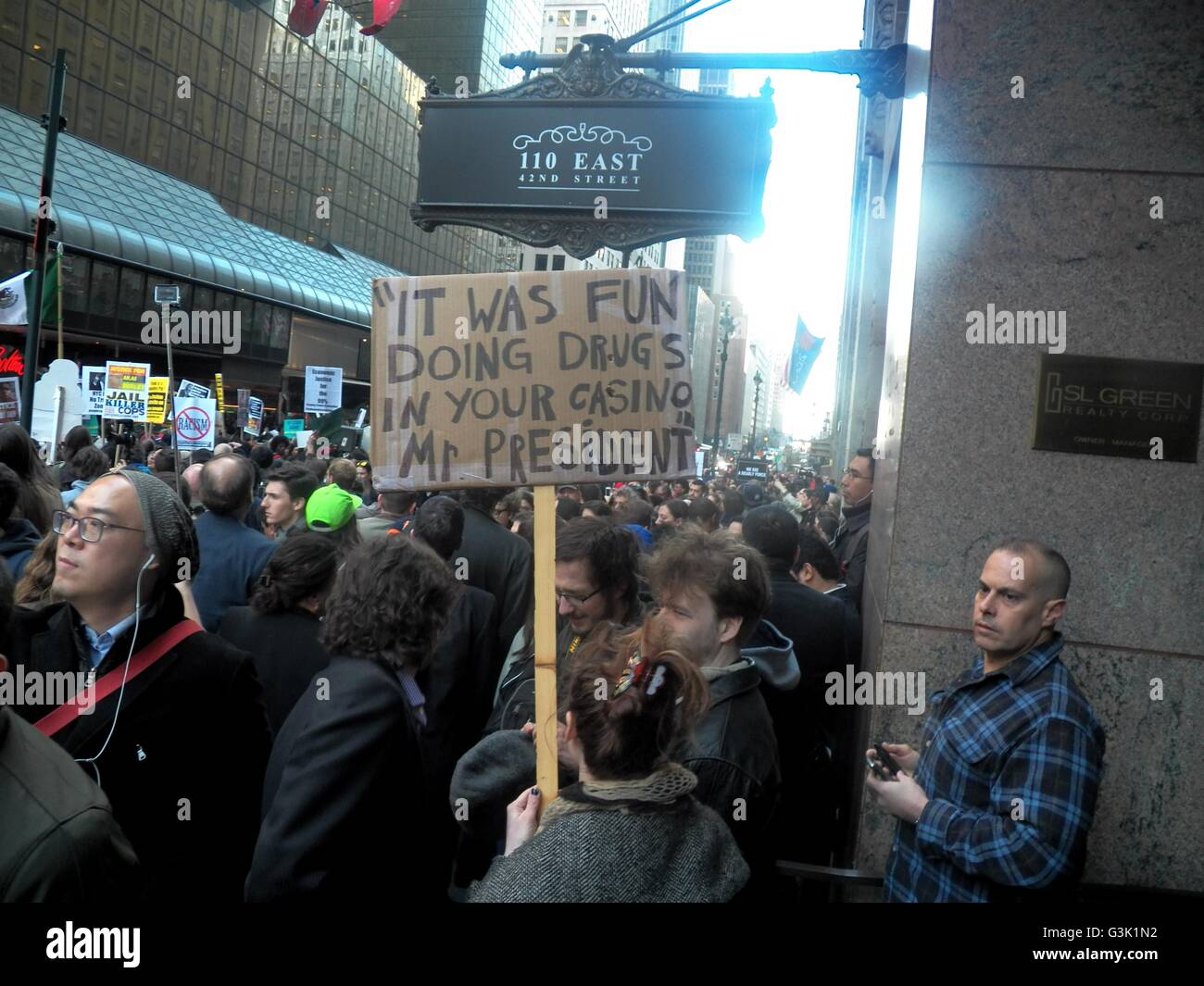 New York, United States. 15th Apr, 2016. Protest and march against ...