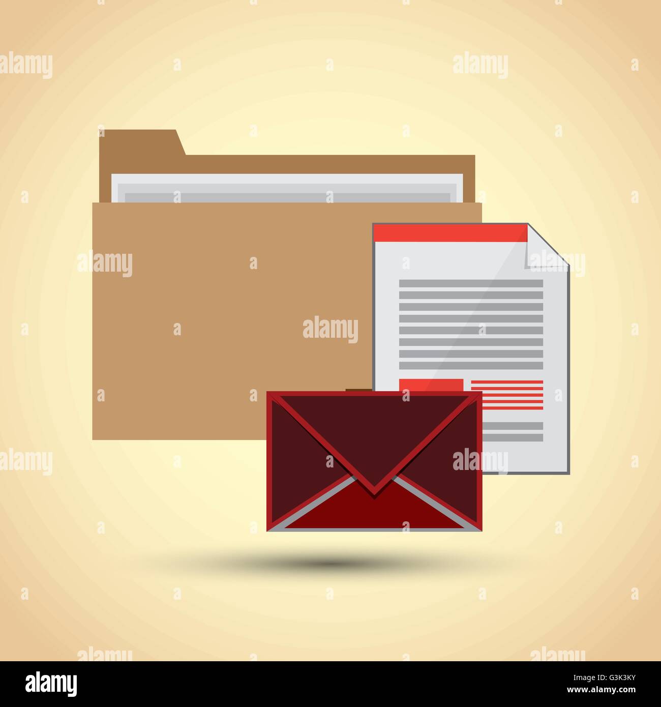 email design. envelope icon. Colorfull illustration, vector grap Stock ...