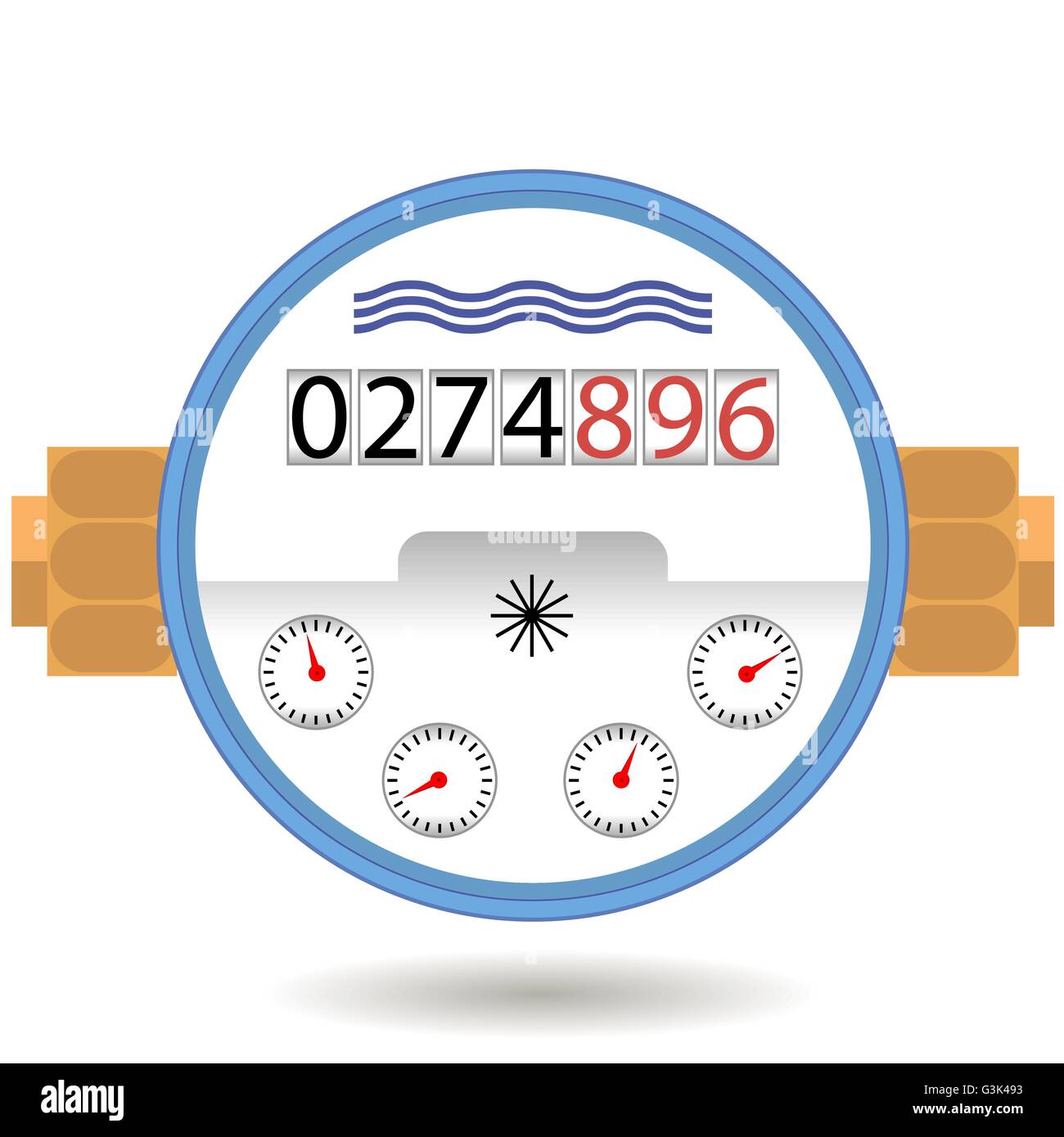 Measuring water flow Stock Vector Images - Alamy