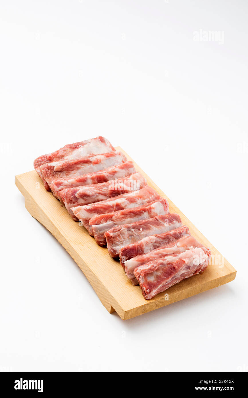 Fresh pork ribs for Korean bbq Stock Photo - Alamy