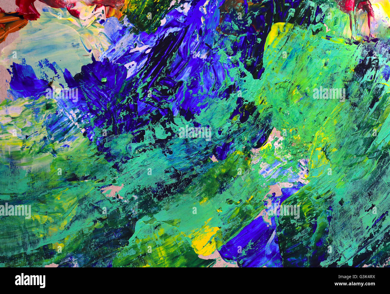 Art abstract paint with acrylic colors Stock Photo - Alamy