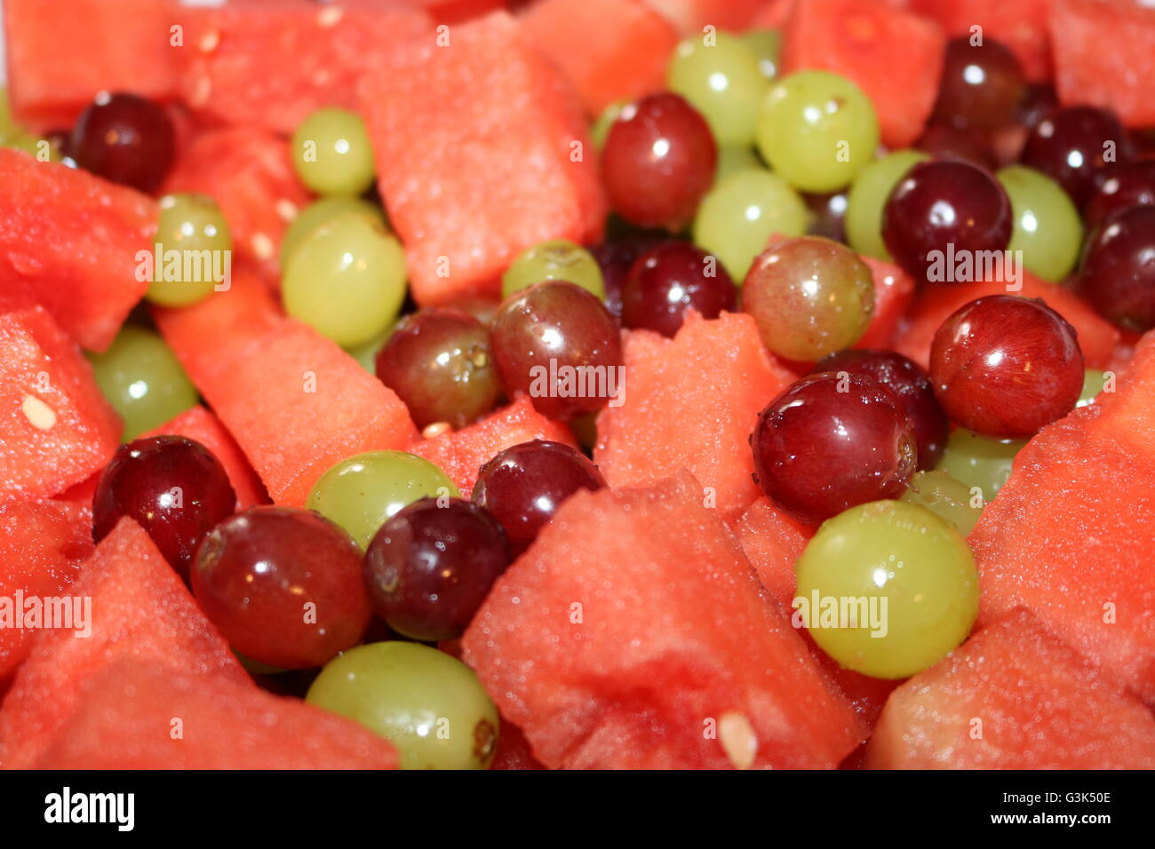 Watermelon and Grapes Stock Photo - Alamy