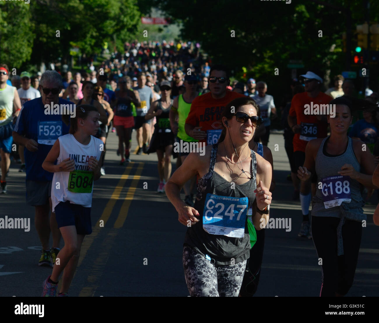 Runners and walkers participate in the 2016 Bolder Boulder 10K. More ...