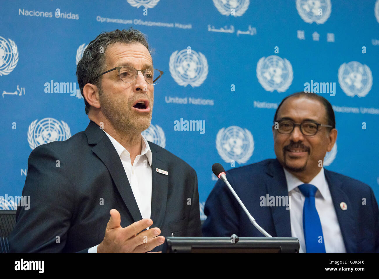 New York, United States. 07th June, 2016. Kenneth Cole (left) and ...