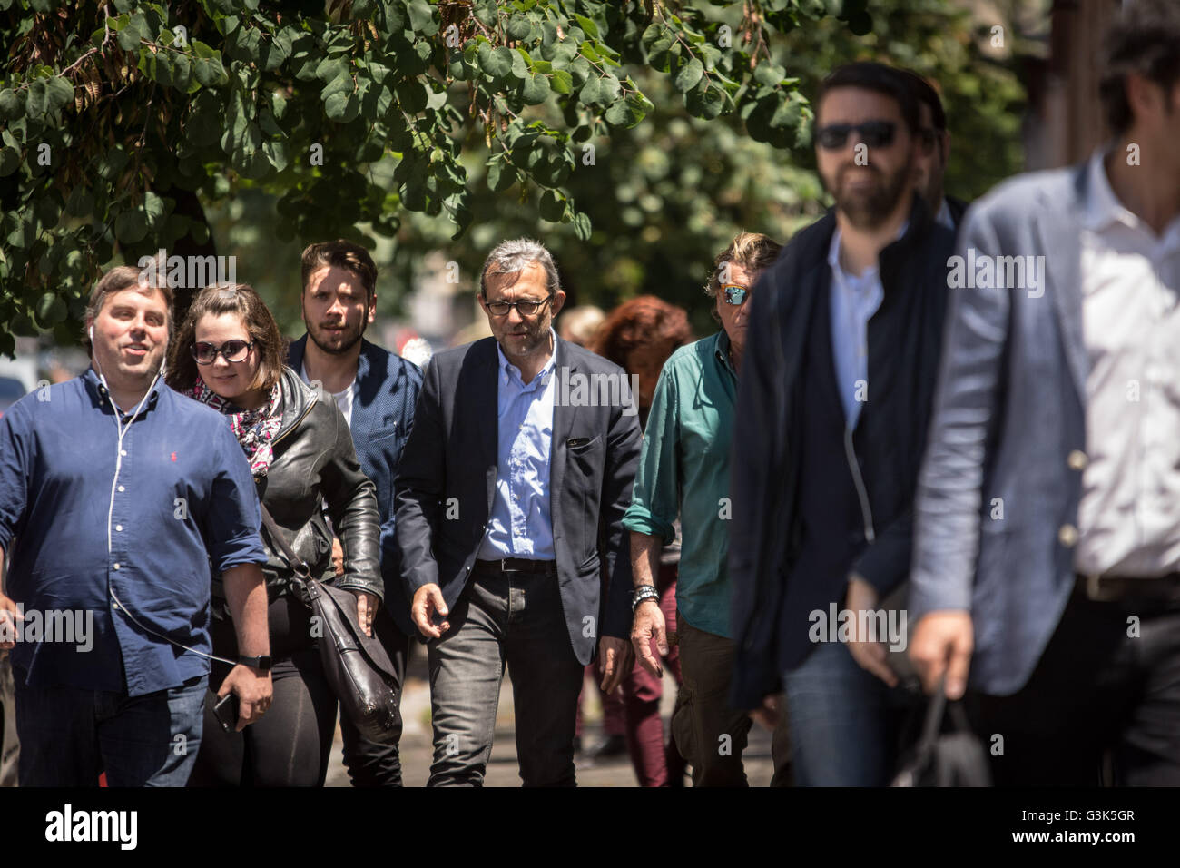 Rome, Italy. 03rd June, 2016. Roberto Giachetti at Garbatella during ...