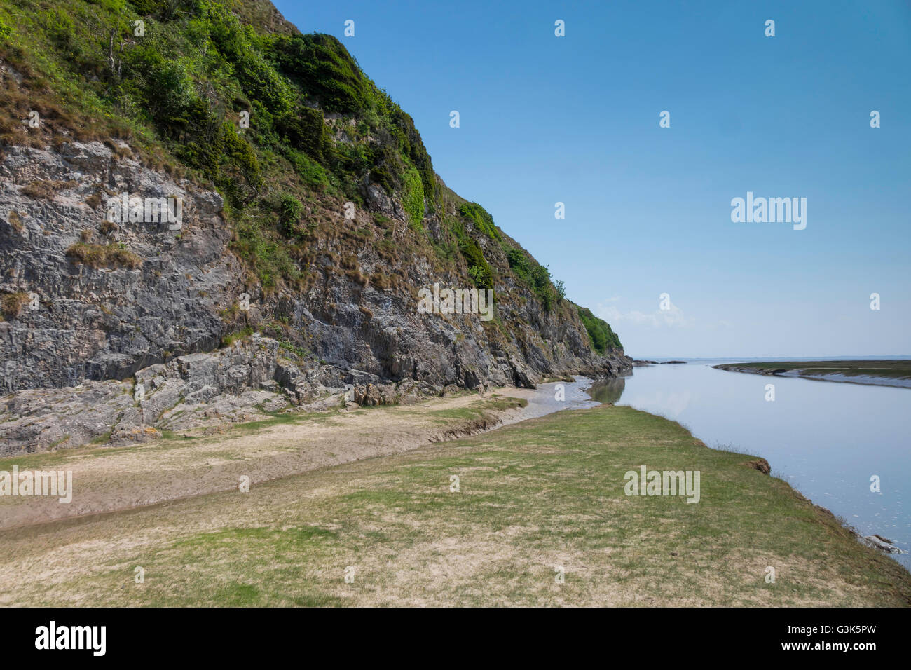 Humphrey Head a limestone outcrop inear Flookburgh in the north of ...