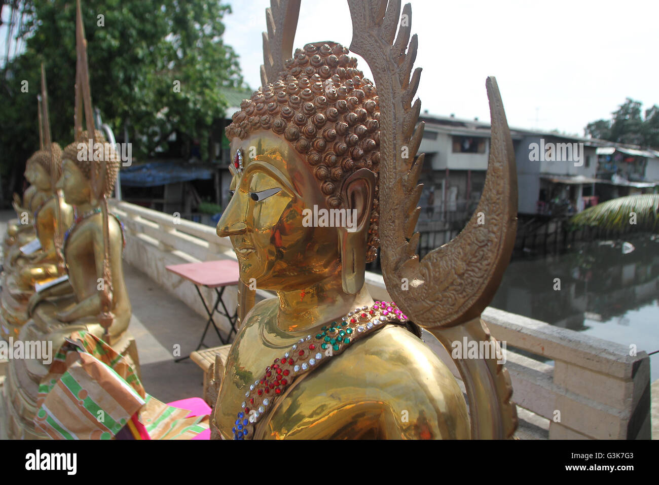 Bangkok, Thailand. 24th May, 2016. Buddha statues are ready to be ...