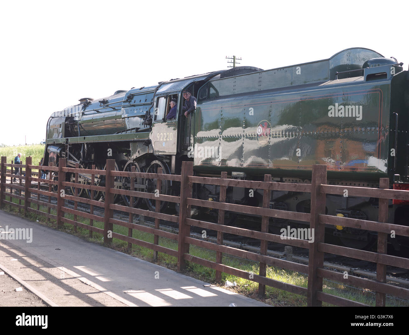 Evening Star, the last steam locomotive built for British rail at Quorn ...