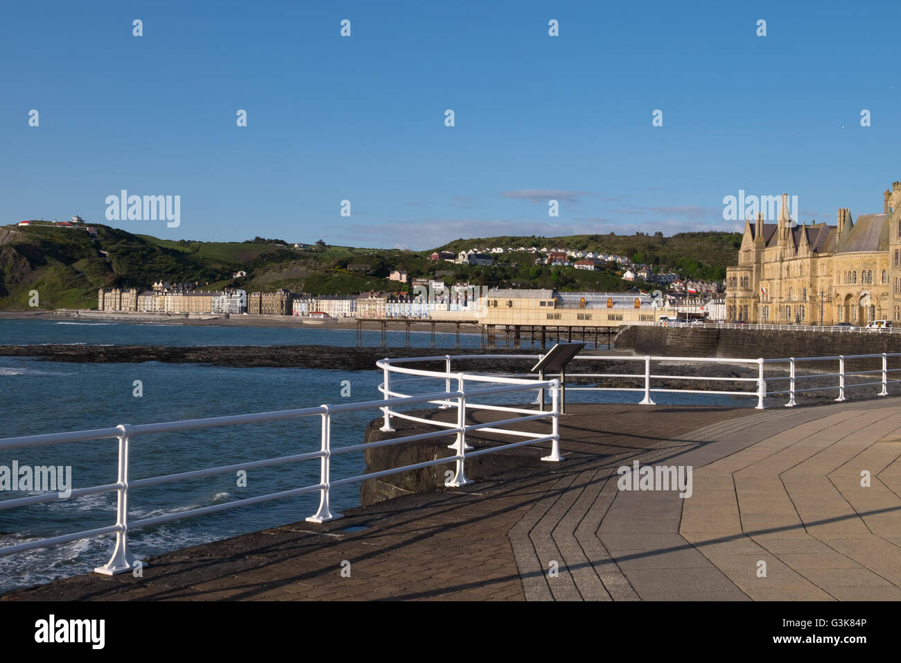 Aberystwyth from the sea front Stock Photo - Alamy