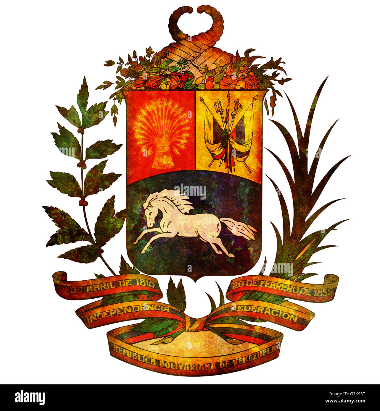 Coat of arms venezuela hi-res stock photography and images - Alamy