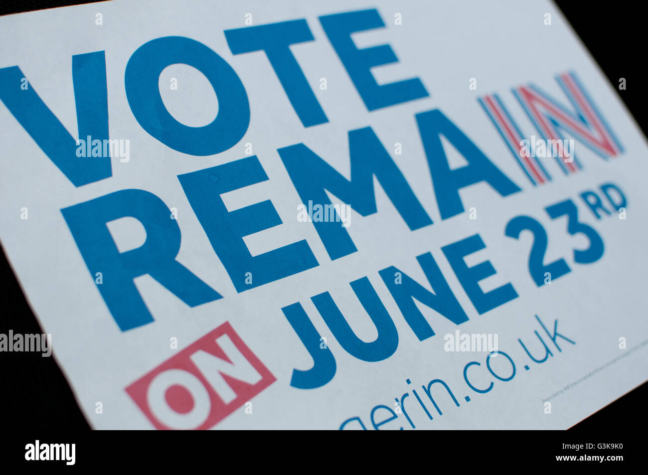 remain campaign poster Stock Photo - Alamy
