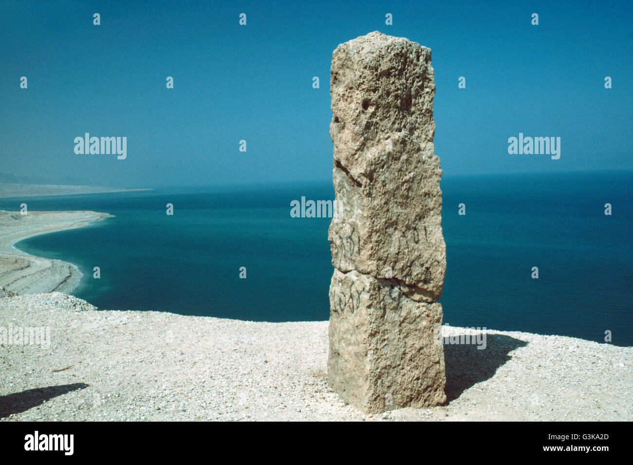 Israel, Dead Sea, stone column Stock Photo - Alamy