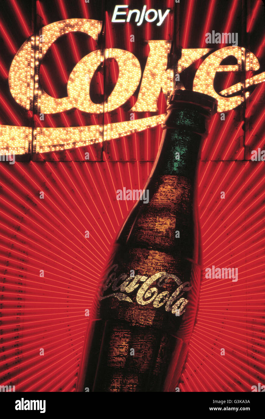 Coca Cola sign at Times Square Stock Photo - Alamy