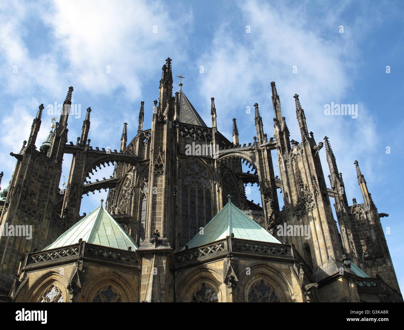 Czech Republic, Prague, St. Vitus Cathedral, Gothic architecture ...