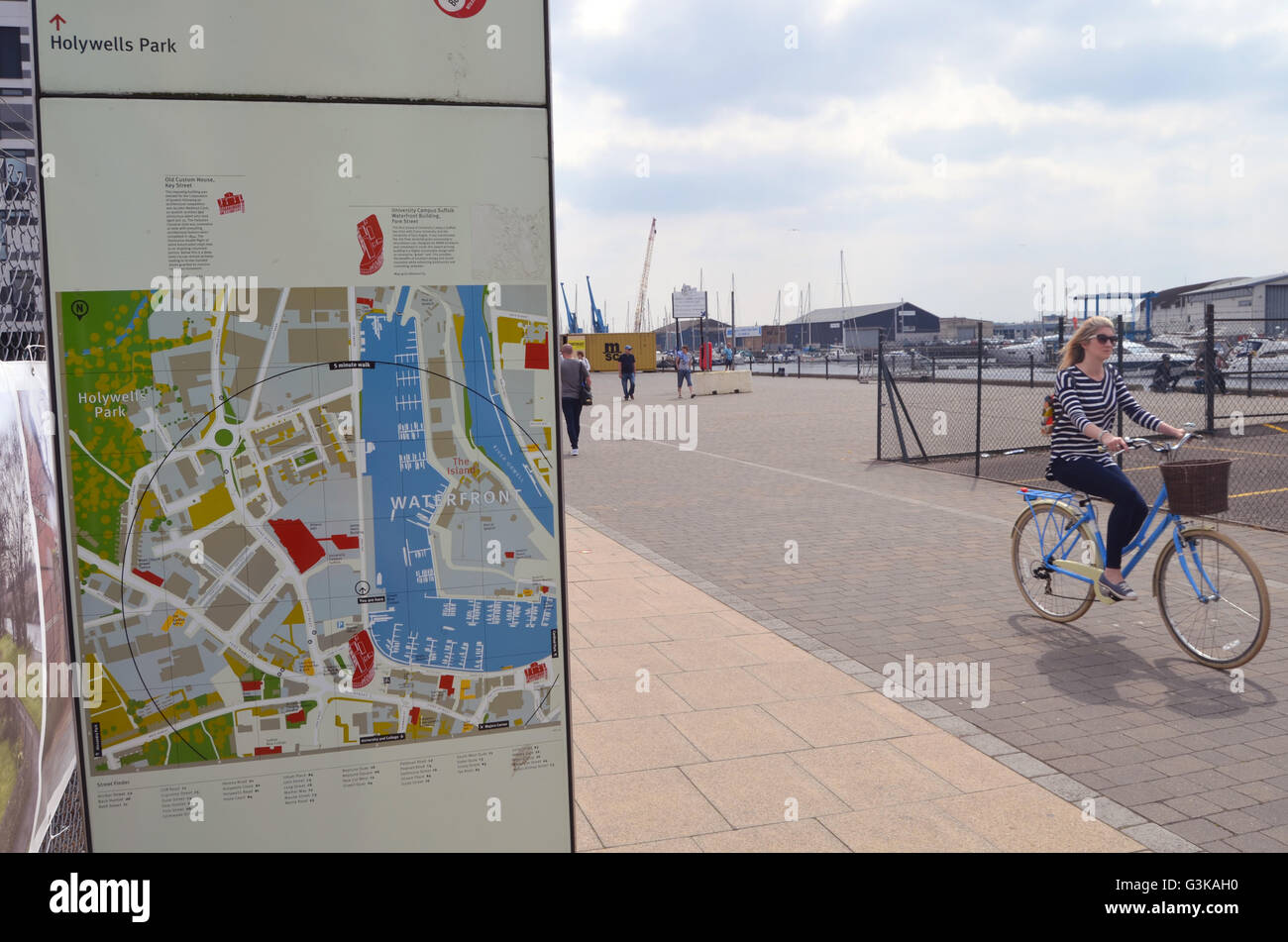Waterfront, Ipswich docks, Suffolk 2016 Stock Photo - Alamy