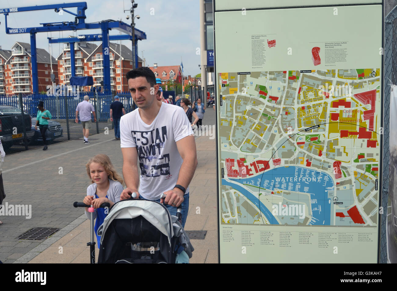 Waterfront, Ipswich docks, Suffolk 2016 Stock Photo - Alamy