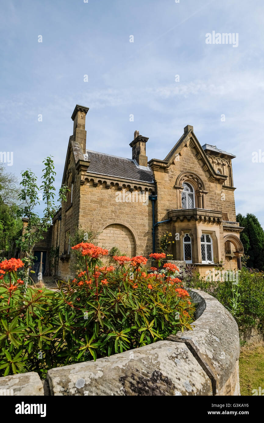 Edensor village hi-res stock photography and images - Alamy