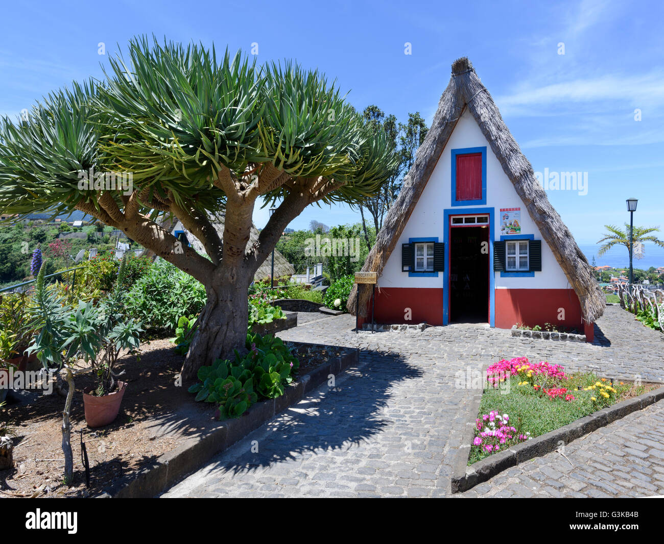 Traditional palheiros - thatched triangular houses in Santana Madeira ... Traditional palheiros - thatched triangular houses in Santana Madeira ...