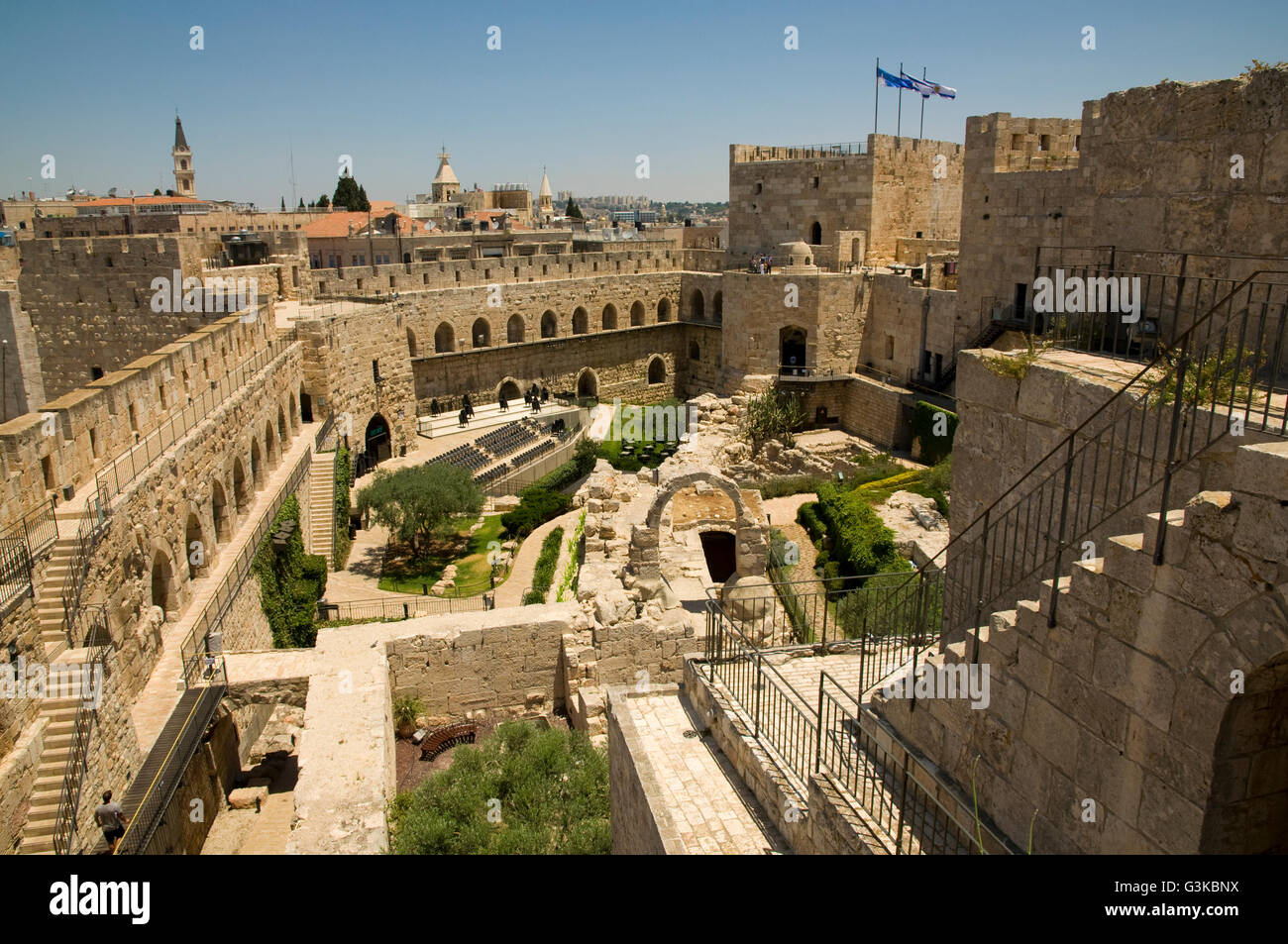 David Fortress and Museum, Jerusalem Stock Photo - Alamy