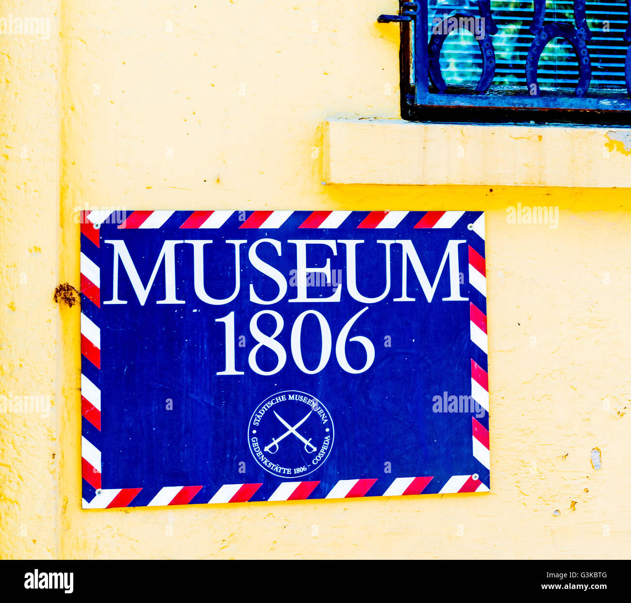 Battlefield Jena & Auerstedt, Schlachtfeld bei Jena 1806 - Museum Stock ...