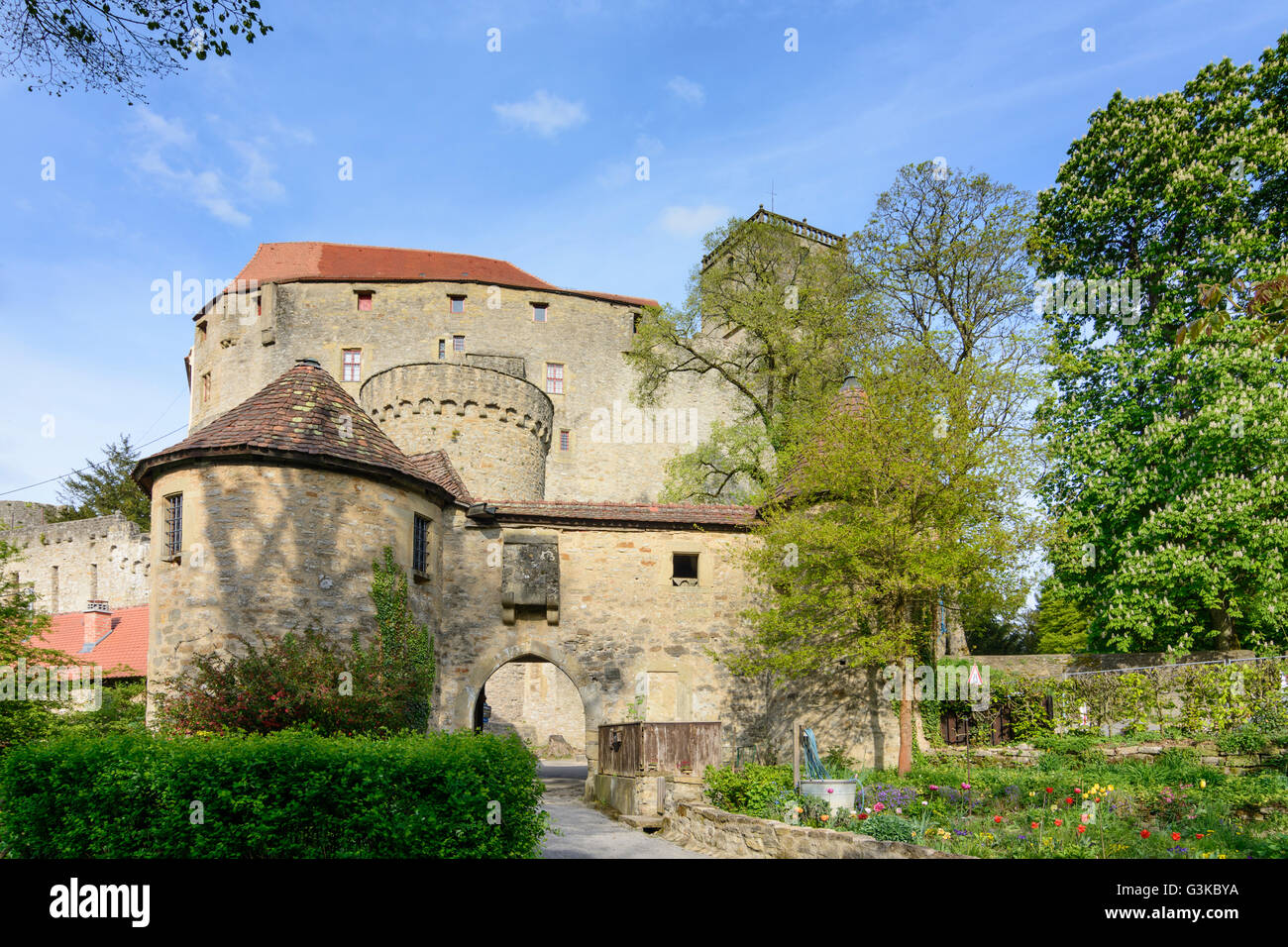 Guttenberg Castle, Germany, Baden-Württemberg, Heilbronner Land ...