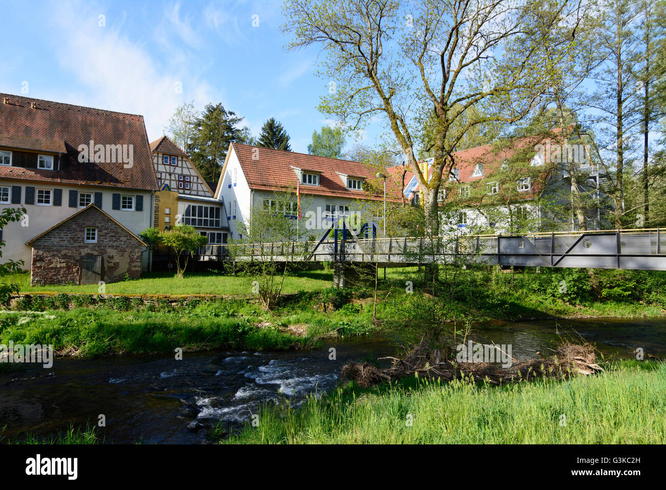 Old Mill ( Hostel ), Germany, Baden-Württemberg, Odenwald, Mosbach ...