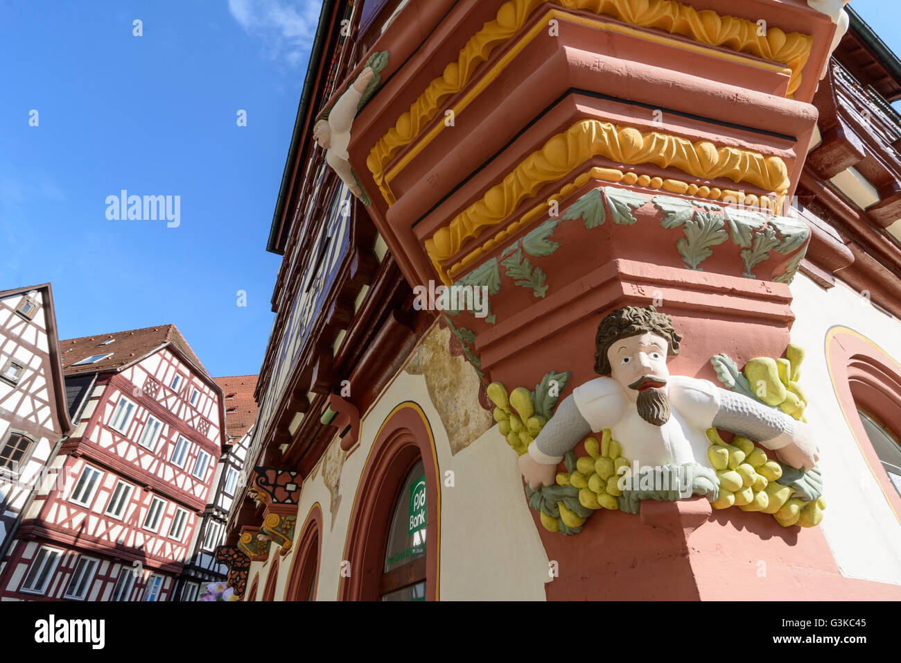 Envy head on house Palm'sches Haus, Germany, Baden-Württemberg ...