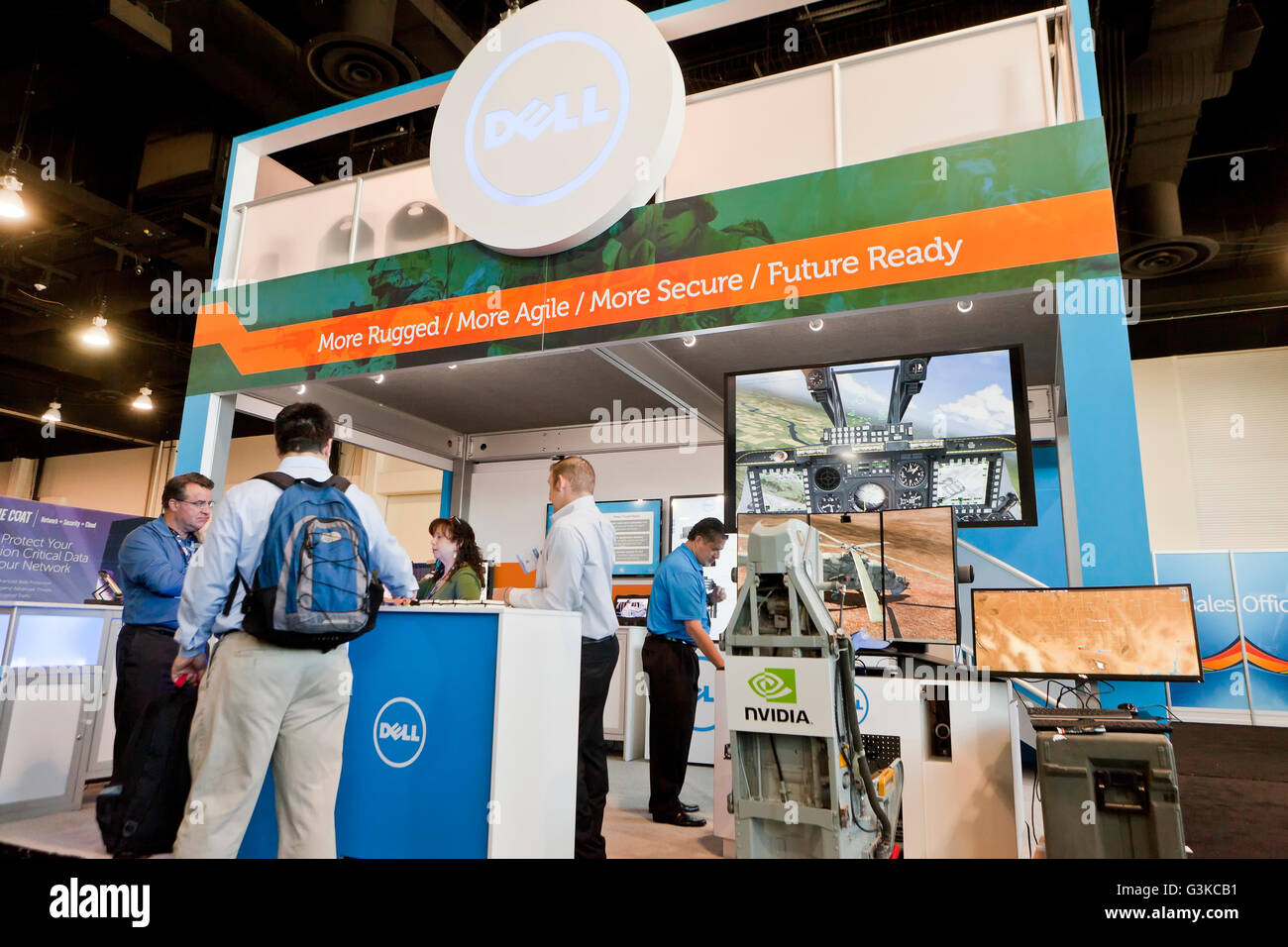 Dell exhibit booth at US Navy League Sea-Air-Space Exposition ...