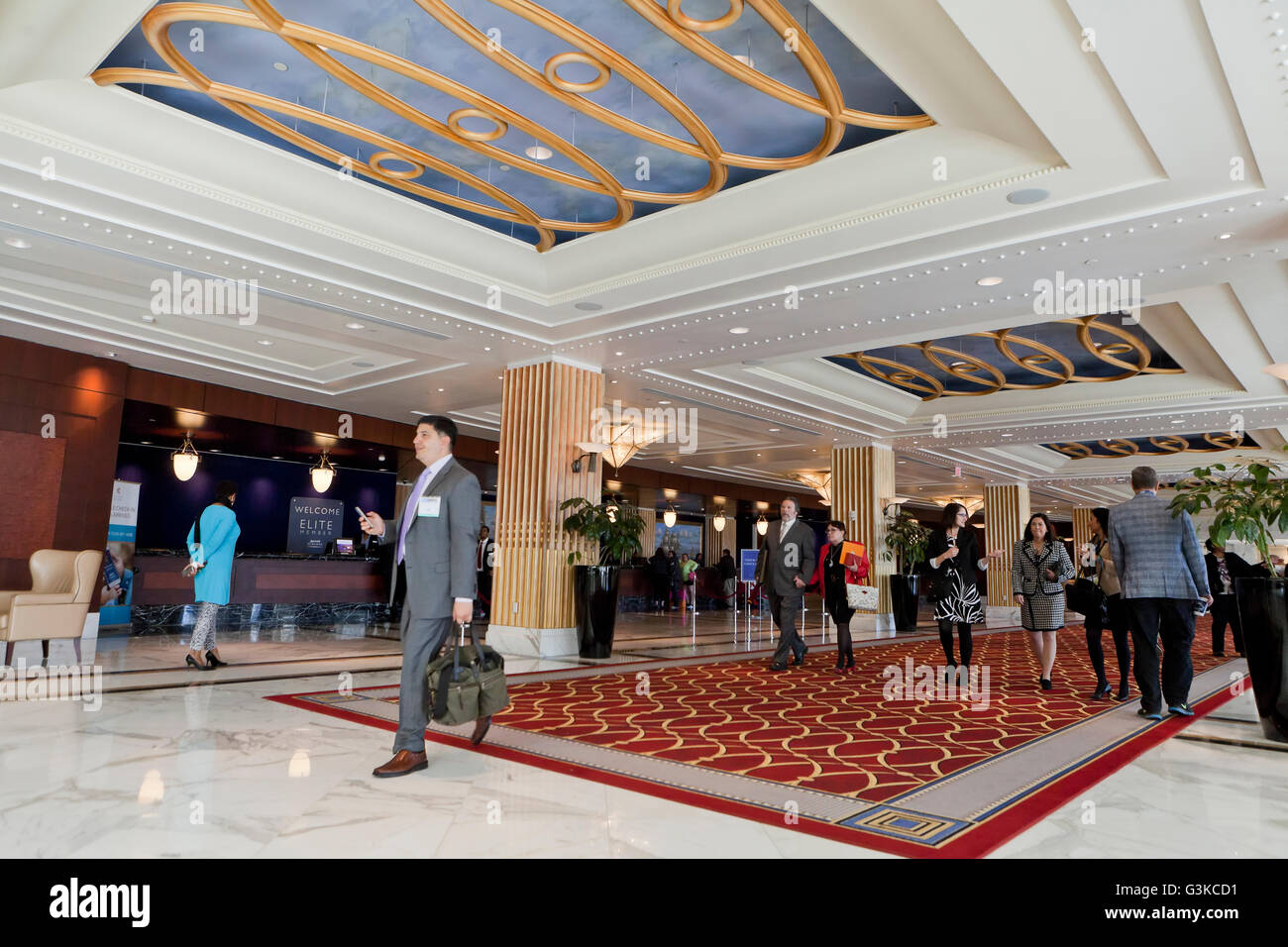 Gaylord National Resort Hotel lobby - National Harbor, Maryland USA ...