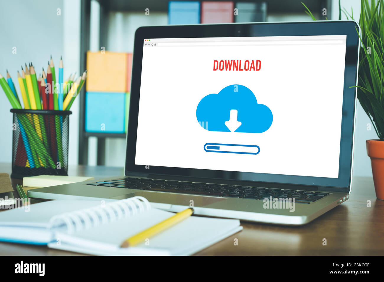 INTERNET SHARING UPLOADING DOWNLOADING TECHNOLOGY CONCEPT Stock Photo ...