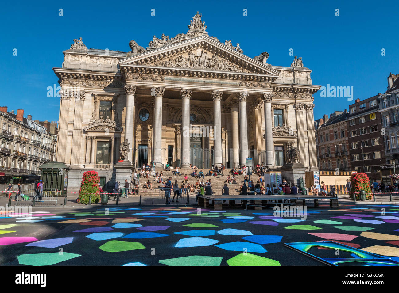 Stock exchange building bourse brussels hi-res stock photography and ...