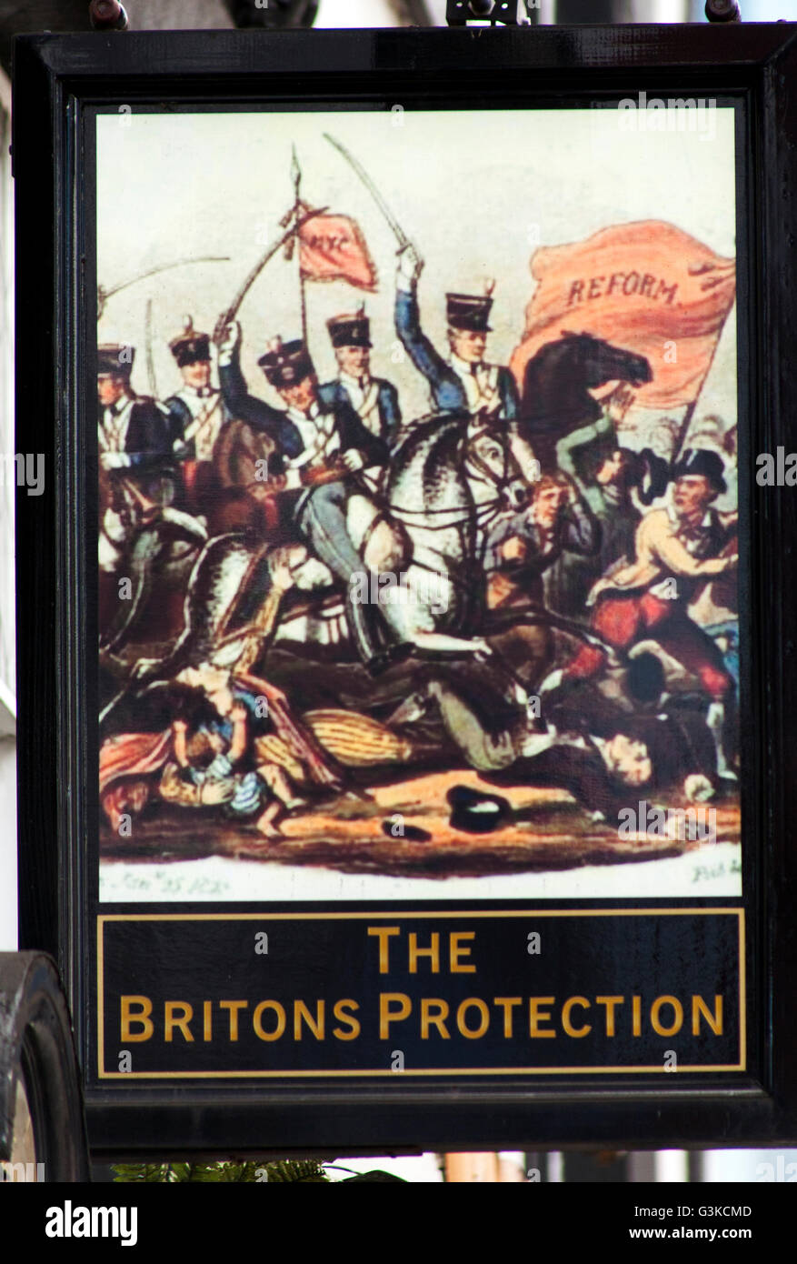 The Britons Protection Pub Sign Manchester Stock Photo - Alamy