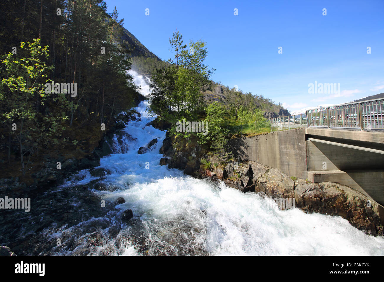 Langfoss waterfall hi-res stock photography and images - Alamy