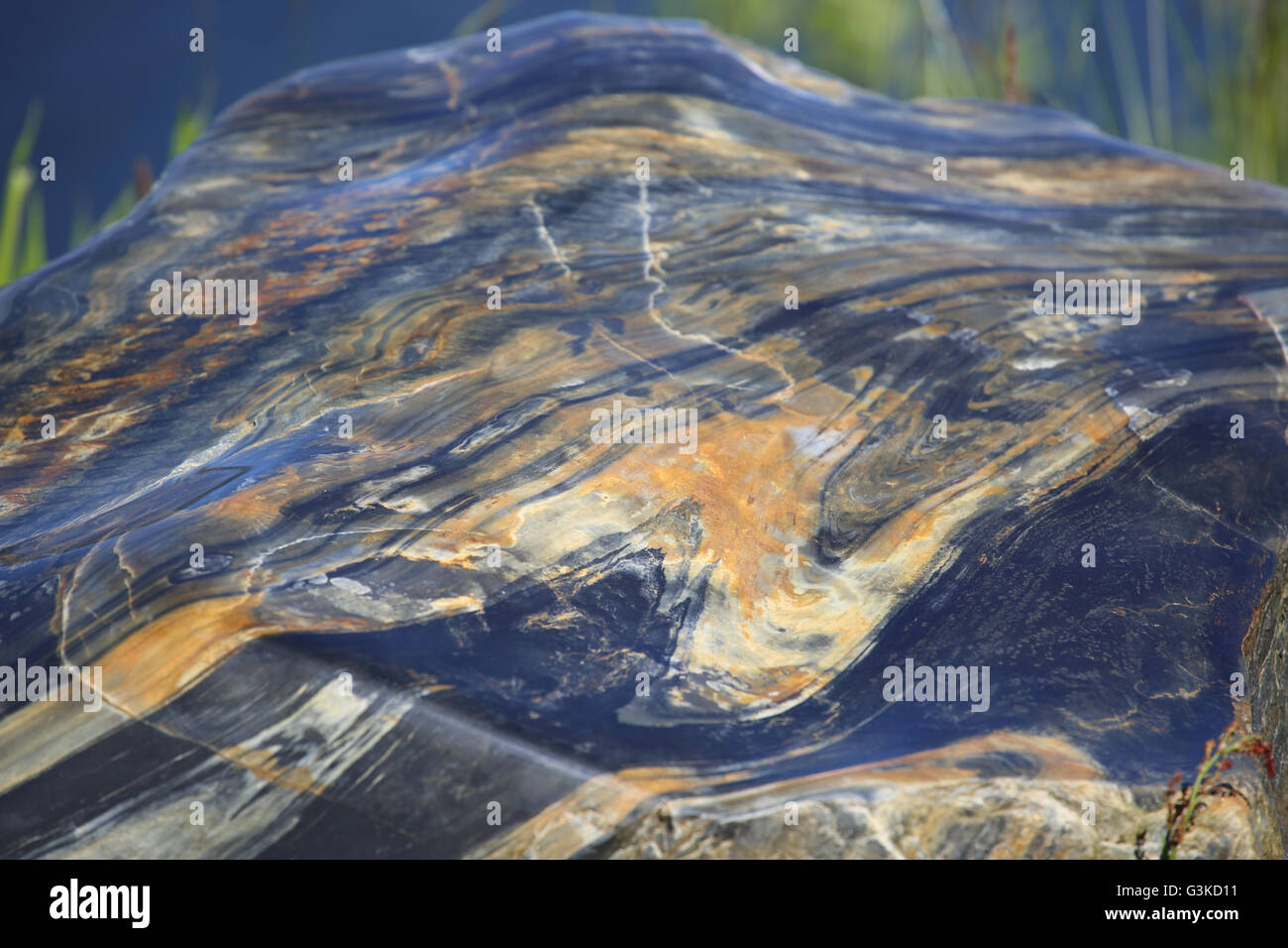 Mylonite (metamorphic rock) background texture wild outdoors Stock ...