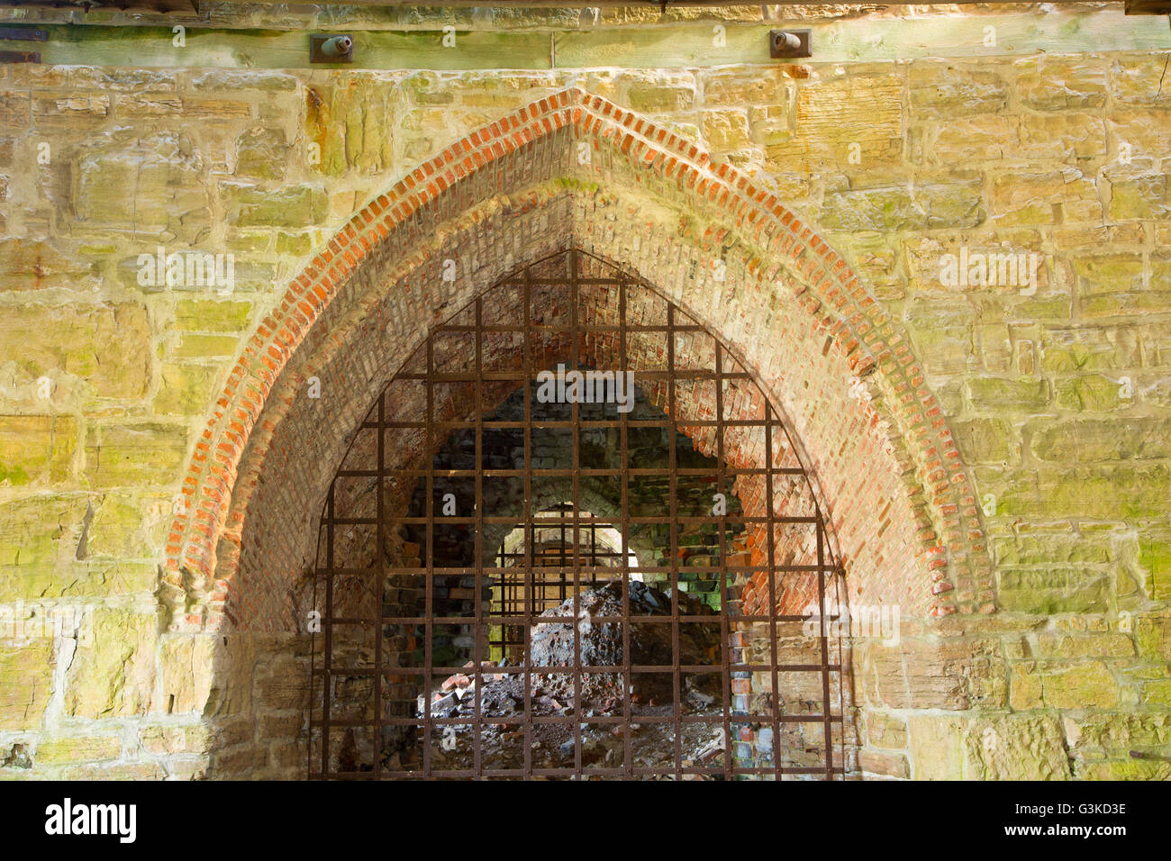 Furnace stack in Furnace Complex, Fayette Historic State Park, Michigan ...