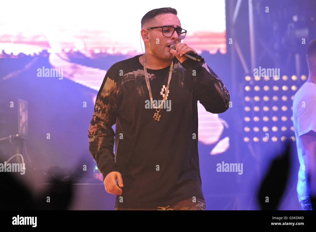 Naples, Italy. 06th May, 2016. Italian Rapper, Rocco Hunt performs ...