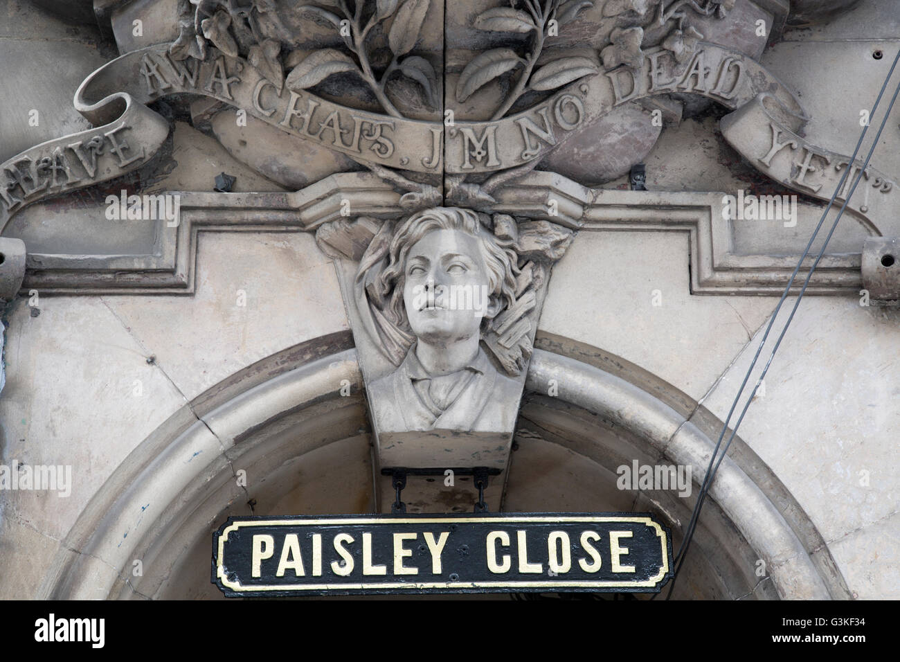 Paisley town sign hi-res stock photography and images - Alamy
