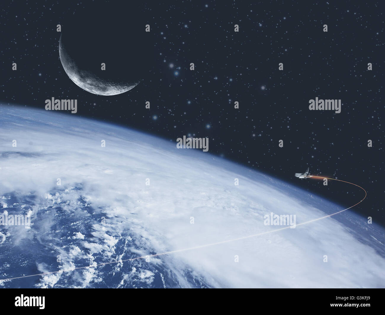 Abstract science and exploration backgrounds. NASA imagery used Stock ...