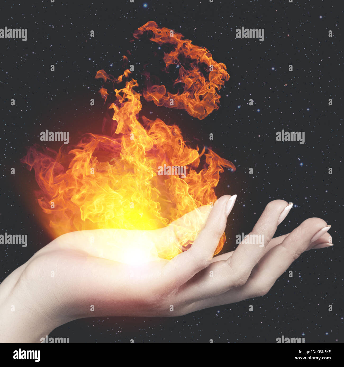 Burning fire of the Knowledge, Education and science backgrounds Stock ...