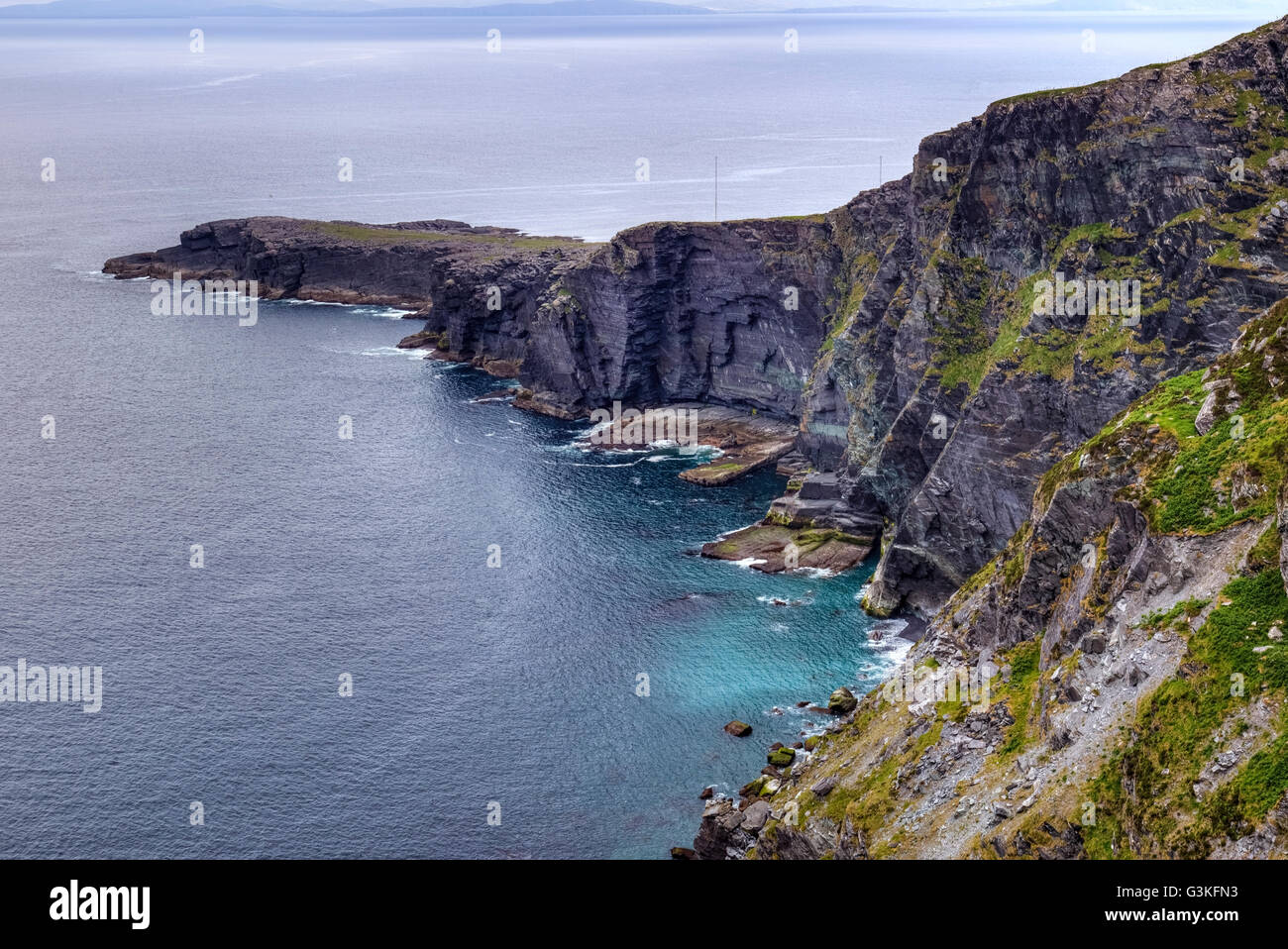 Valentia Island, Fogher Cliffs, Iveragh Peninsula, Skellig Ring, Kerry ...