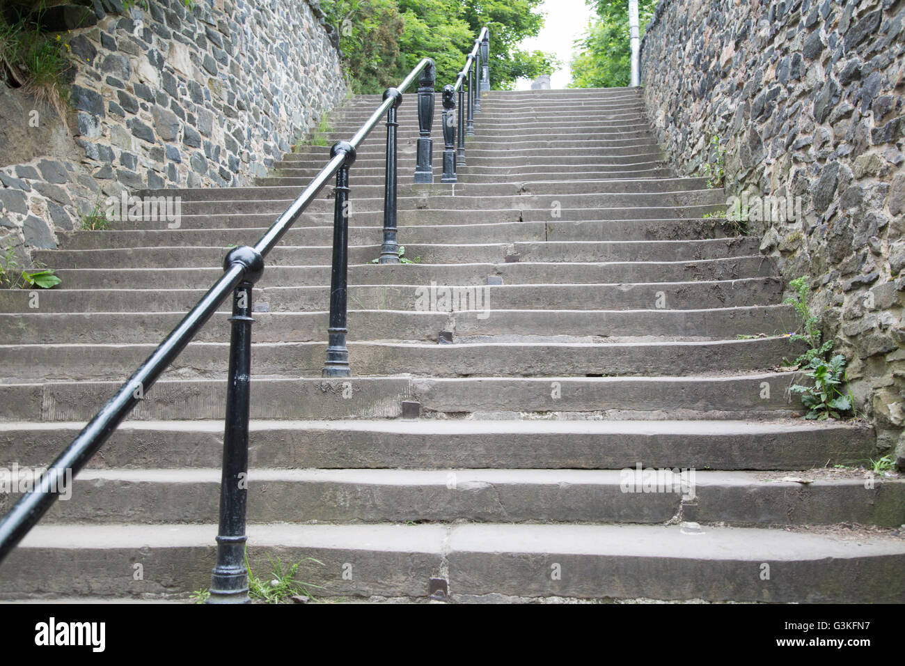 Stairs at Calton Hill, Edinburgh, Scotland, Europe Stock Photo - Alamy