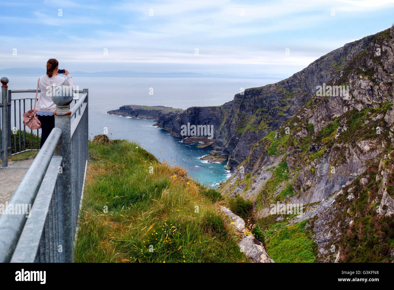 Valentia Island, Fogher Cliffs, Iveragh Peninsula, Skellig Ring, Kerry ...