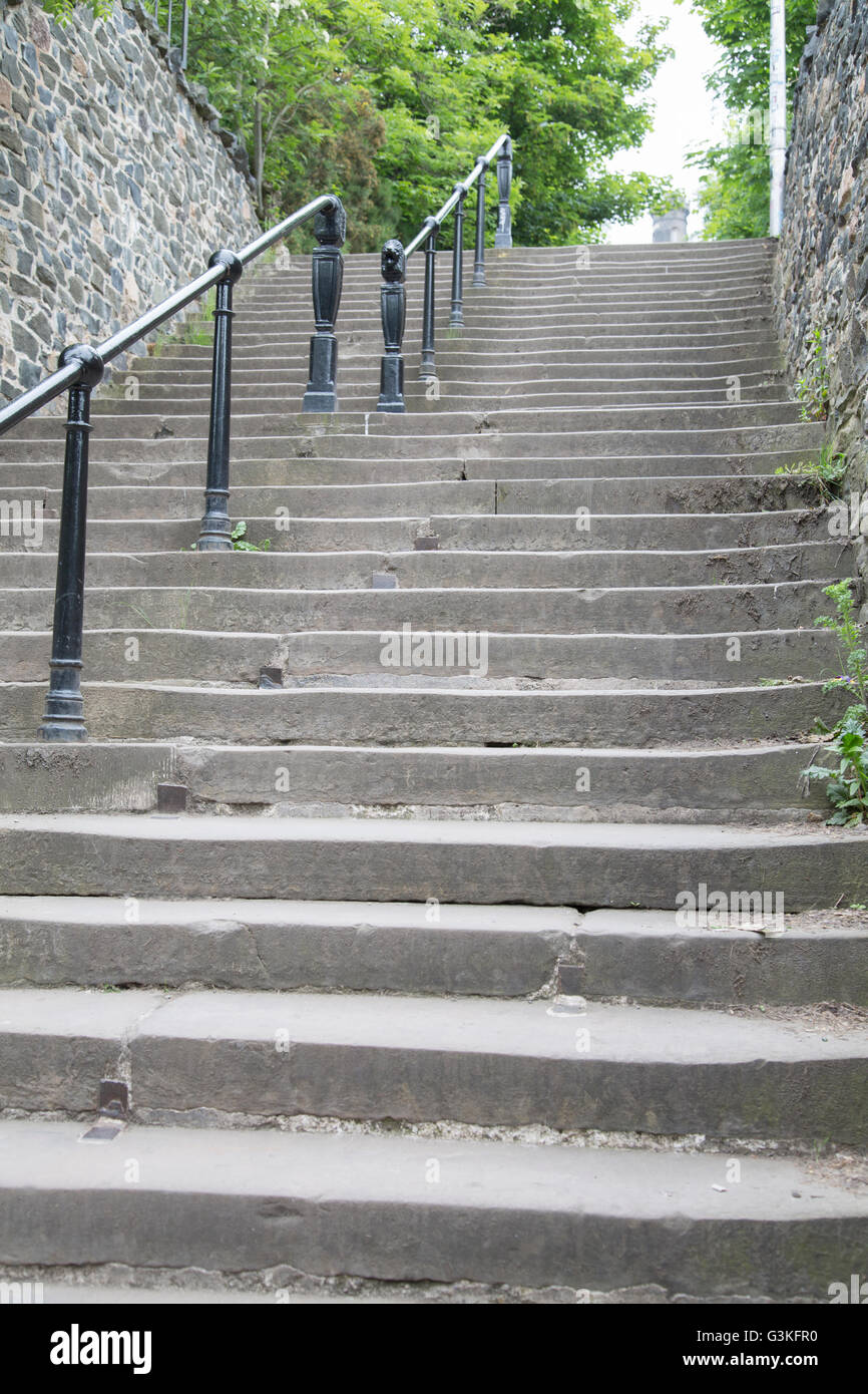 Stairs at Calton Hill, Edinburgh, Scotland, Europe Stock Photo - Alamy