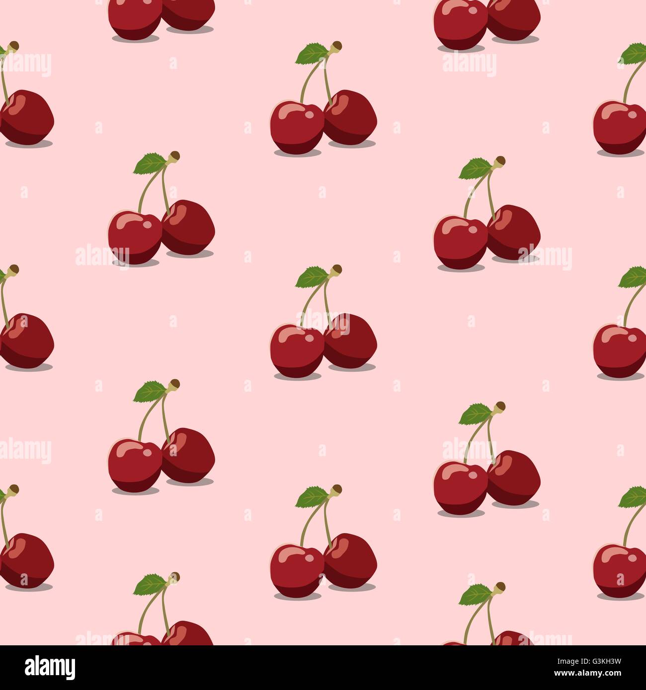 Seamless cherries hi-res stock photography and images - Alamy