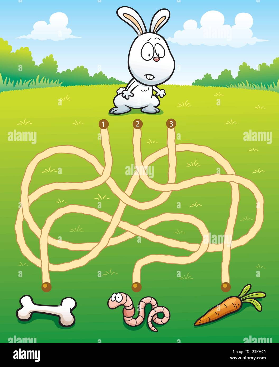 Rabbit maze hi-res stock photography and images - Alamy